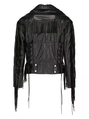 Balenciaga 2010 Fringed Biker Jacket