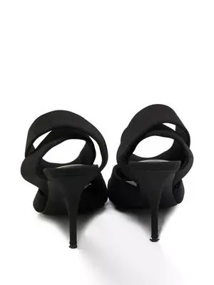 ALEXANDER WANG 100mm Canvas Stiletto Sandals