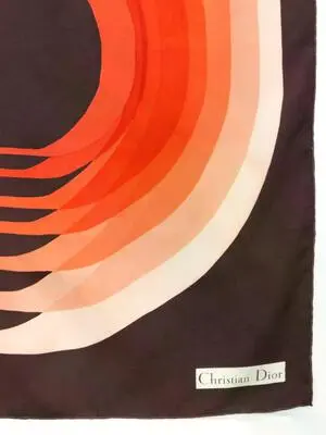 Dior 1970s Logo-print Scarf