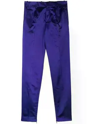 Gucci 2000s Pressed-crease Trousers - Purple