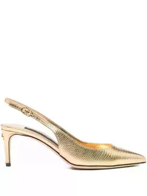 Dolce & Gabbana Gold Tone Shoes For Women