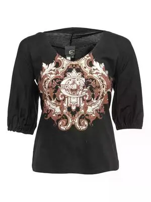 Just Cavalli Baroque-print Top