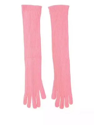 Prada Cashmere Elbow Length Gloves - Pink