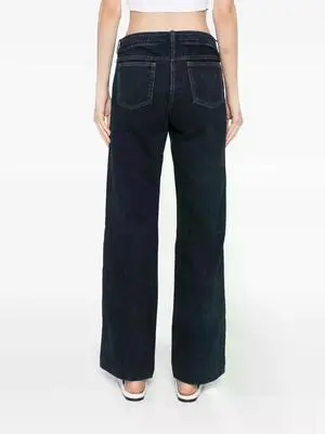 Celine 2000s Logo Denim Trousers