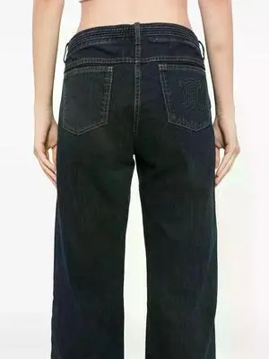 Celine 2000s Logo Denim Trousers