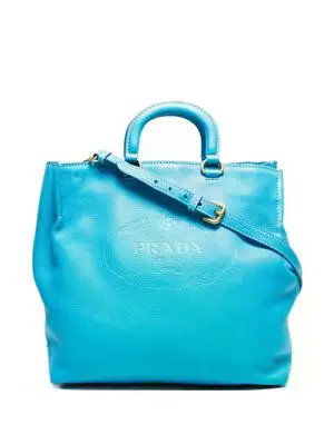 Prada Daino 2way Debossed Tote Bag
