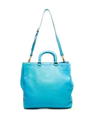 Prada Daino 2way Debossed Tote Bag