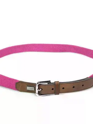 Dolce & Gabbana Canvas And Leather Belt