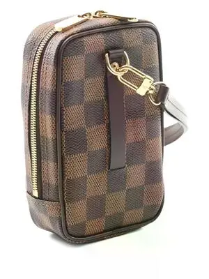 LOUIS VUITTON 2007 Damier Ebène Leather Pouch - Brown