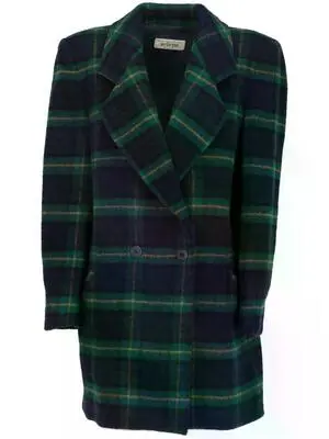 A.N.G.E.L.O. VINTAGE CULT 1980s Checked Virgin Wool Coat