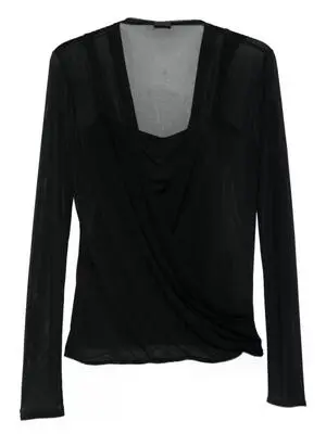 Givenchy Mesh Wrap Blouse