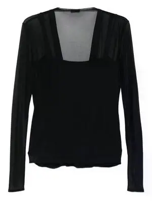 Givenchy Mesh Wrap Blouse