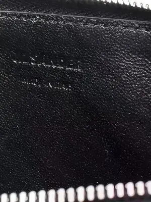 JIL SANDER 2020s Giro Envelope Zip Card Holder - Black