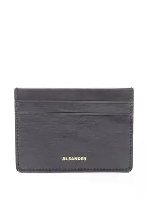 JIL SANDER 2020s Leather Card Case - Grey