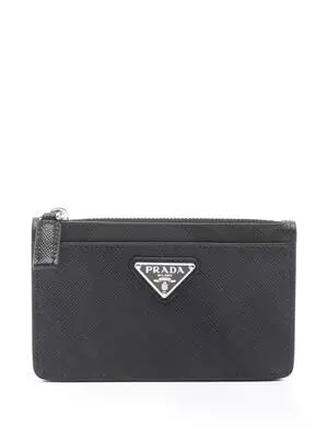 Prada 2020s Triangle-logo Coin Purse - Black