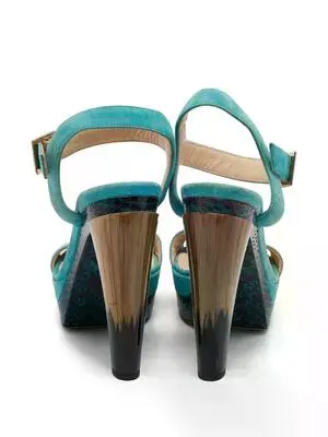JIMMY CHOO 120mm Suede Platform Sandals