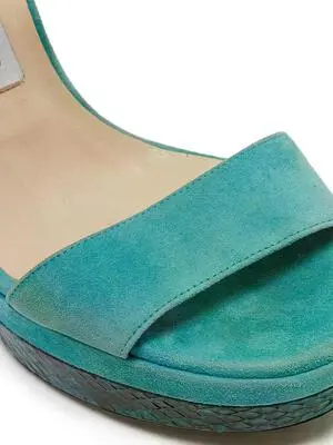 JIMMY CHOO 120mm Suede Platform Sandals