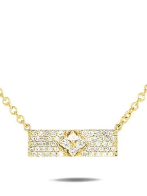 LB EXCLUSIVE 14kt Yellow Diamond Pendant Necklace - Gold