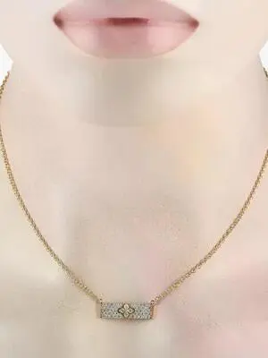 LB EXCLUSIVE 14kt Yellow Diamond Pendant Necklace