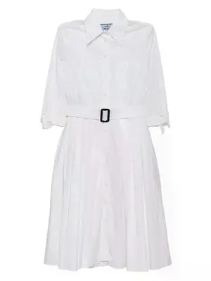 Prada Pleated Shirt Dress
