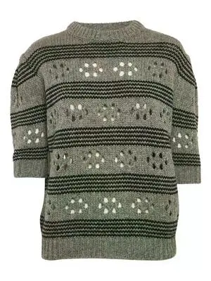 Miu Miu Ribbed Knit Cut-out Sweater