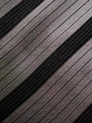 Giorgio Armani Diagonal Stripes Silk Tie - Grey