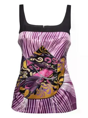 Just Cavalli Silk Sleeveless Top