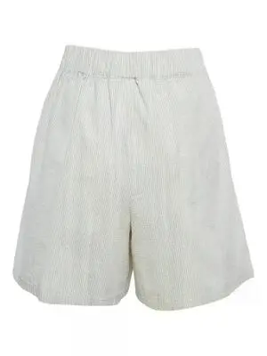 Max Mara Striped Seersucker Shorts