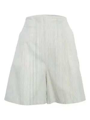 Max Mara Striped Seersucker Shorts