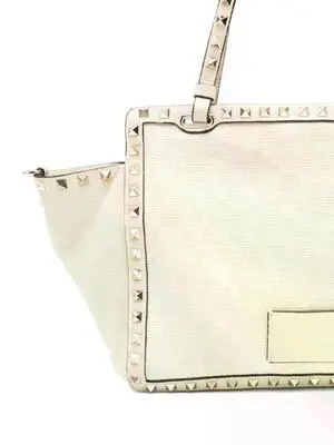 Valentino Garavani 2020s Rockstud Studded Tote Bag - Neutrals