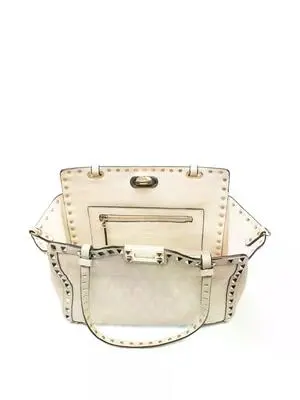 Valentino Garavani 2020s Rockstud Studded Tote Bag - Neutrals