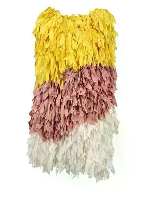 GIANLUCA CAPANNOLO Fringed Mini Dress