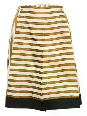 Fendi Striped Midi Skirt
