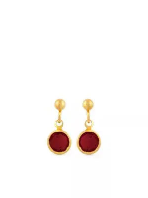 SUSAN CAPLAN 1980s Drop Earrings - Gold