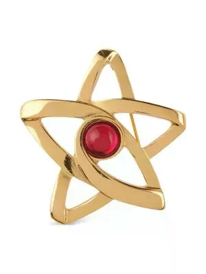 SUSAN CAPLAN 1980s Paloma Picasso Star Brooch - Gold