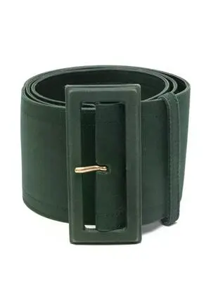 Celine 2000s Rectangle-buckle Belt - Green
