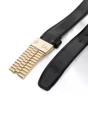 Gianfranco Ferre 2000s Initial-buckle Belt