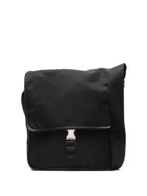 Prada 2010s Buckle Messenger Bag
