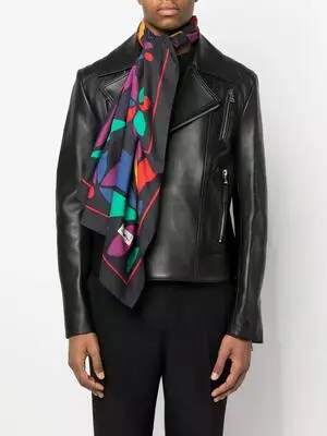 Saint Laurent 1990s Geometric Print Scarf