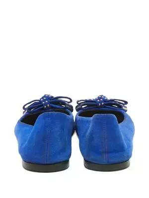 GIUSEPPE ZANOTTI Stud-embellished Ballerina Flats