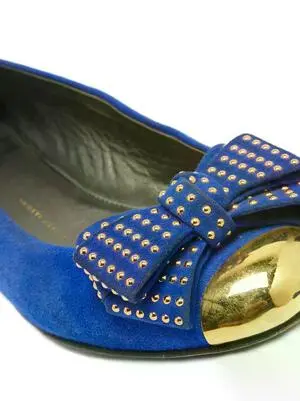 GIUSEPPE ZANOTTI Stud-embellished Ballerina Flats
