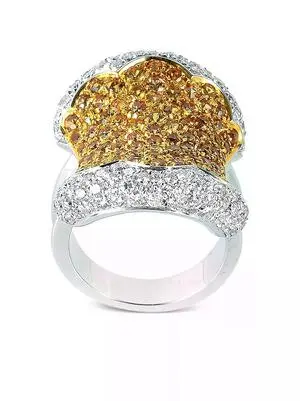 ORO TREND 18kt White Gold Sapphire Ring - Silver