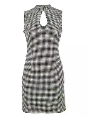 Moschino Houndstooth Keyhole Dress