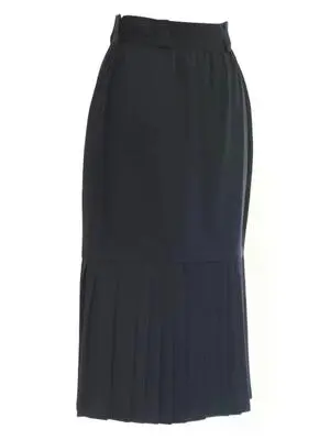 Versace Wool Pleated Skirt