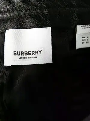 Burberry Leather Skirt