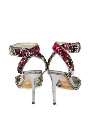 Dolce & Gabbana Metallic Heeled Sandals