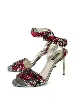 Dolce & Gabbana Metallic Heeled Sandals
