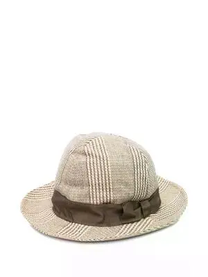 Giorgio Armani 1990s Ribbon Hat - Neutrals