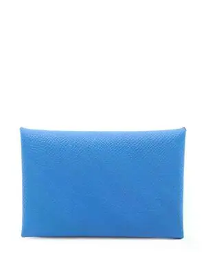 Hermès 2025 Calvi Verso Cardholder - Blue