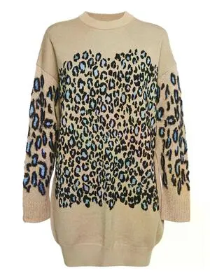 Kenzo Leopard-print Knitted Dress